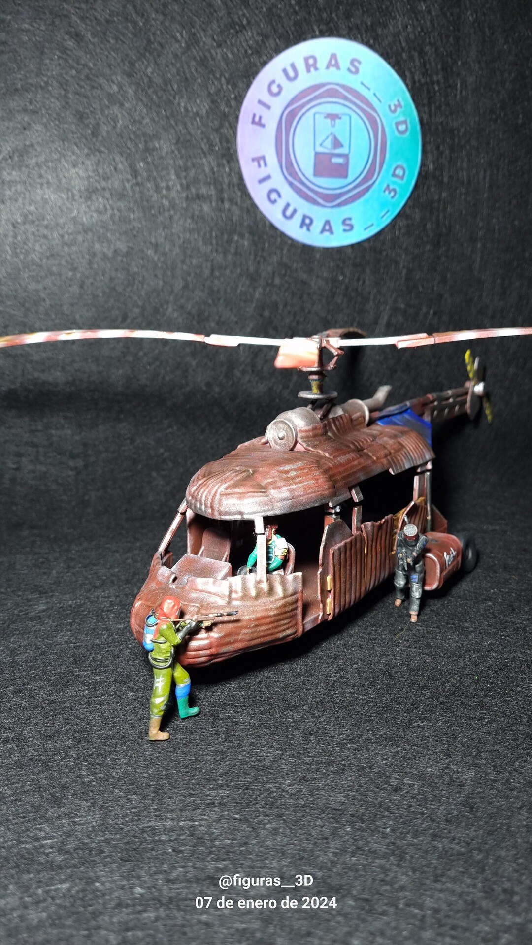 Scrap Helicopter Rust - Etsy