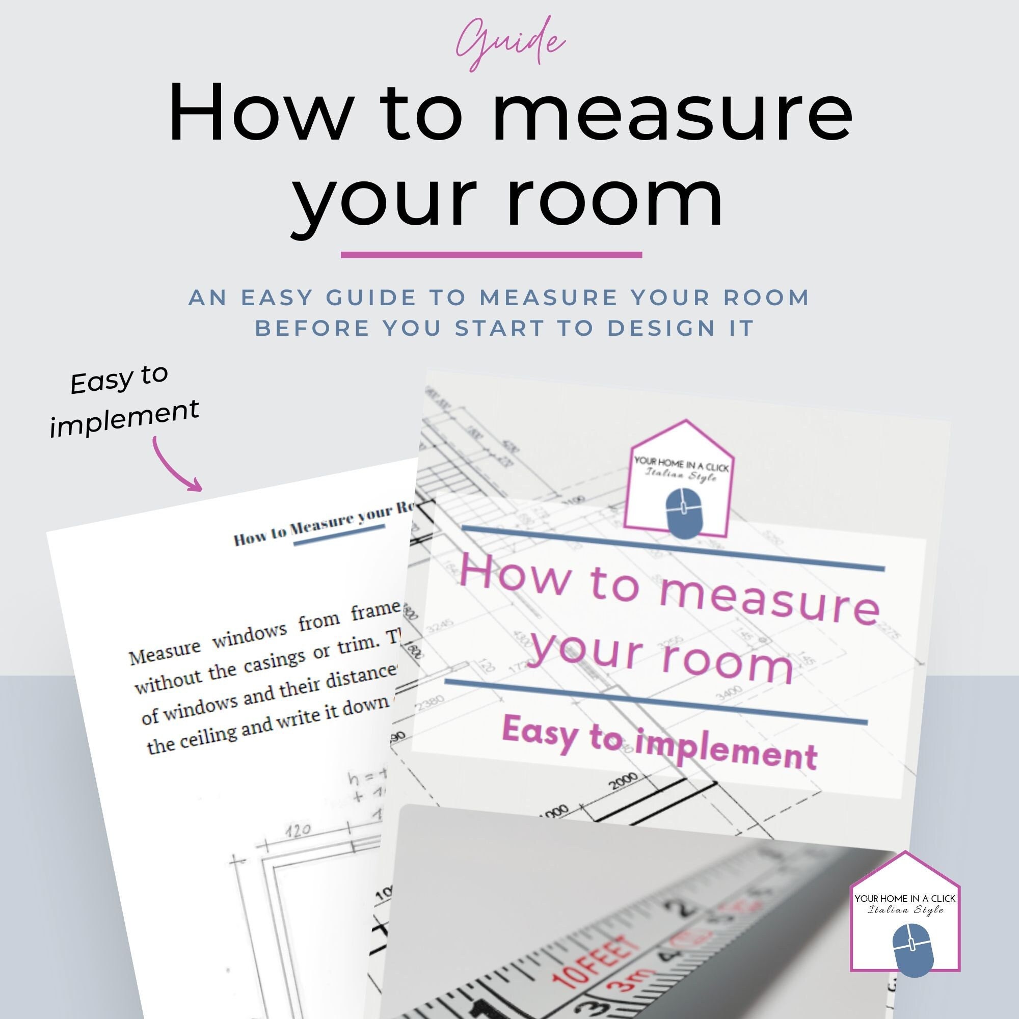 How to Measure Your Room Interior Design Ebook Instant Download ...