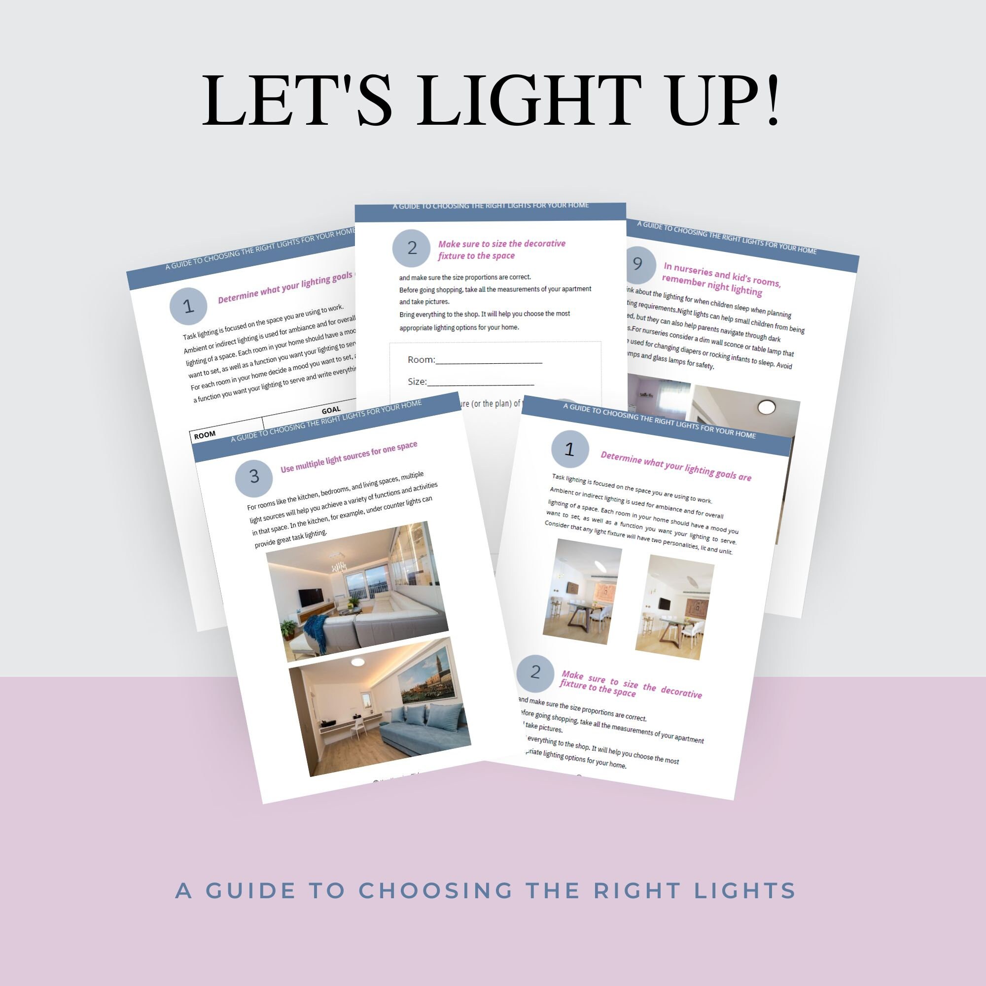 A Guide to Choosing the Right Lights | Interior Decorating E-book ...