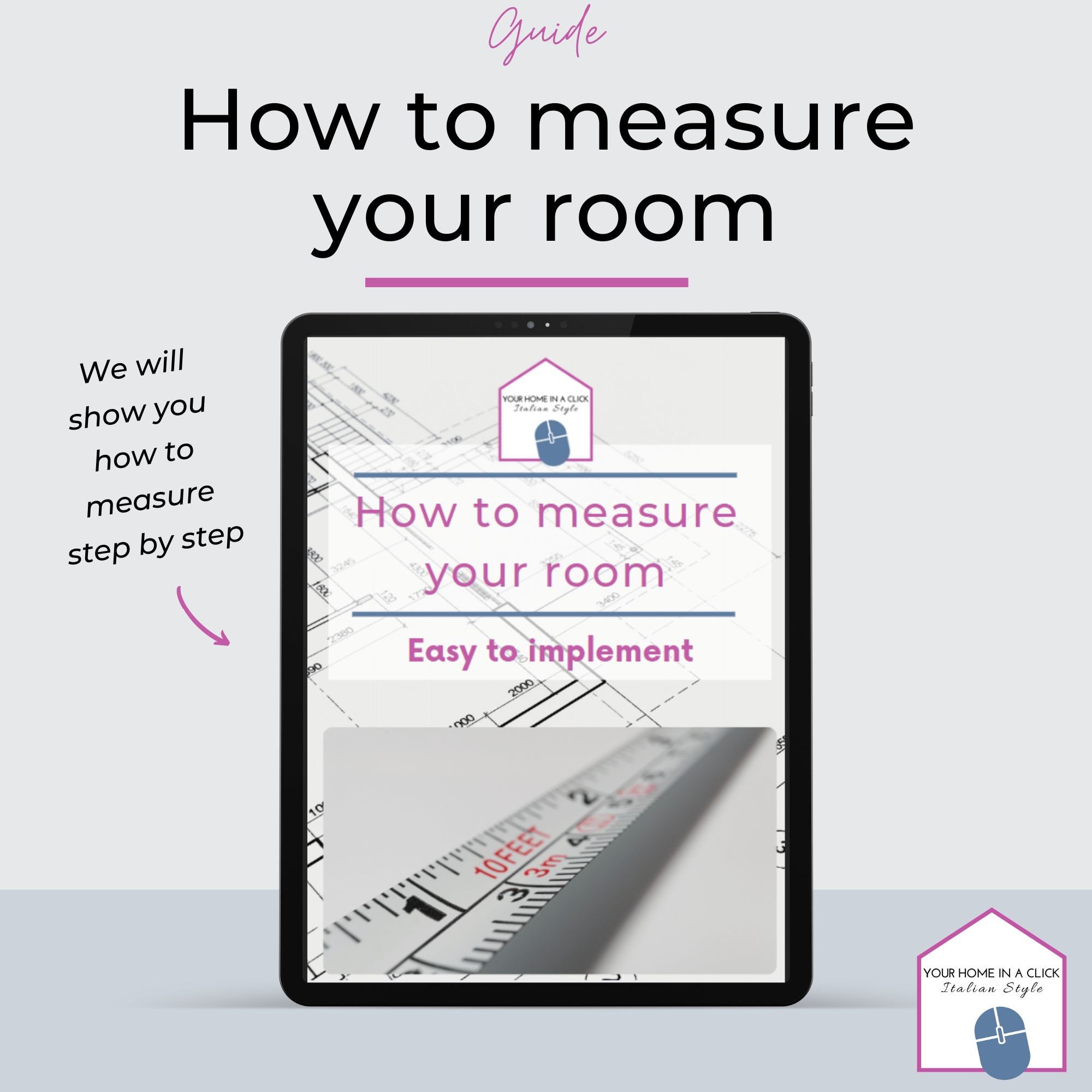 How to Measure Your Room | Interior Design Ebook | Instant Download ...