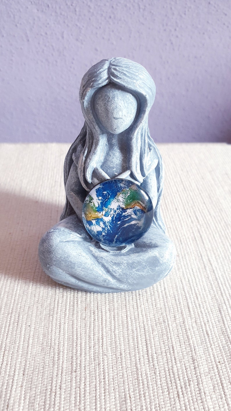 Handmade Pachamama Figurine Mother Earth With the World in Her Hands - Etsy
