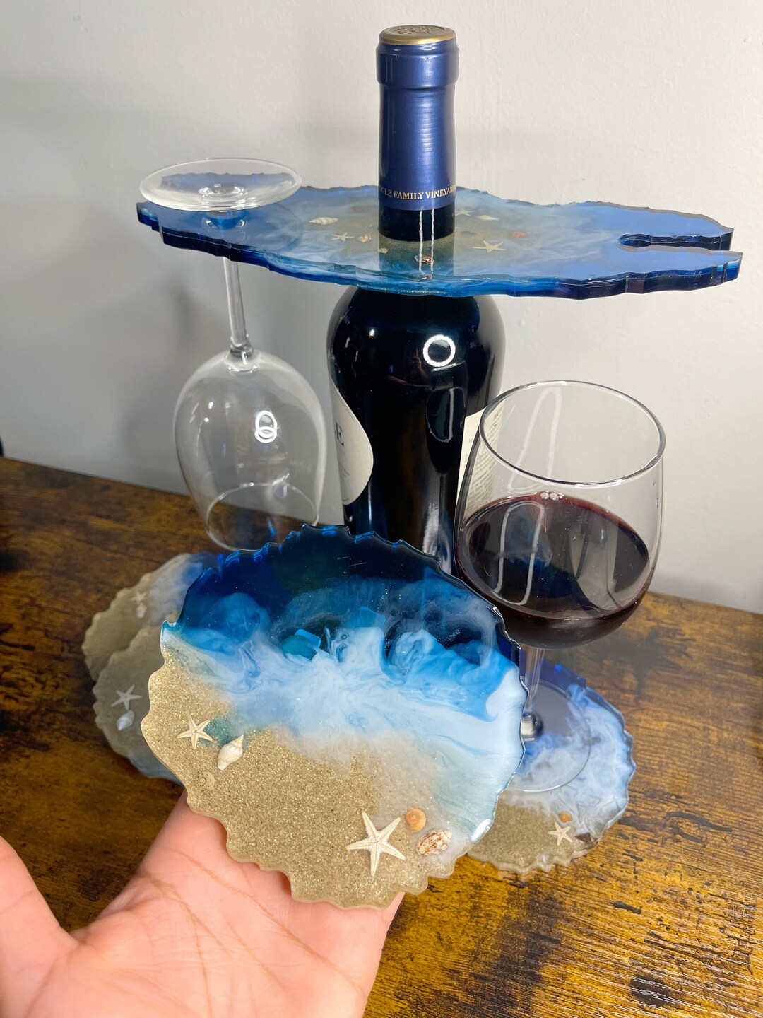 Resin Bottle and Cup Holders - Etsy
