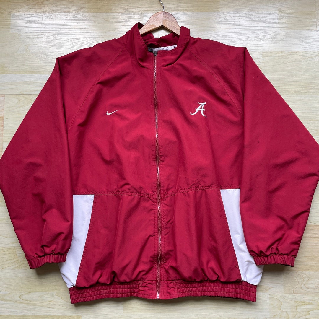 Vintage Nike Alabama Jacket Windbreaker Mens XL Crimson Tide - Etsy