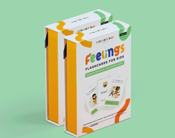 Kids Feelings Flashcards Emotions Flashcards Montessori - Etsy