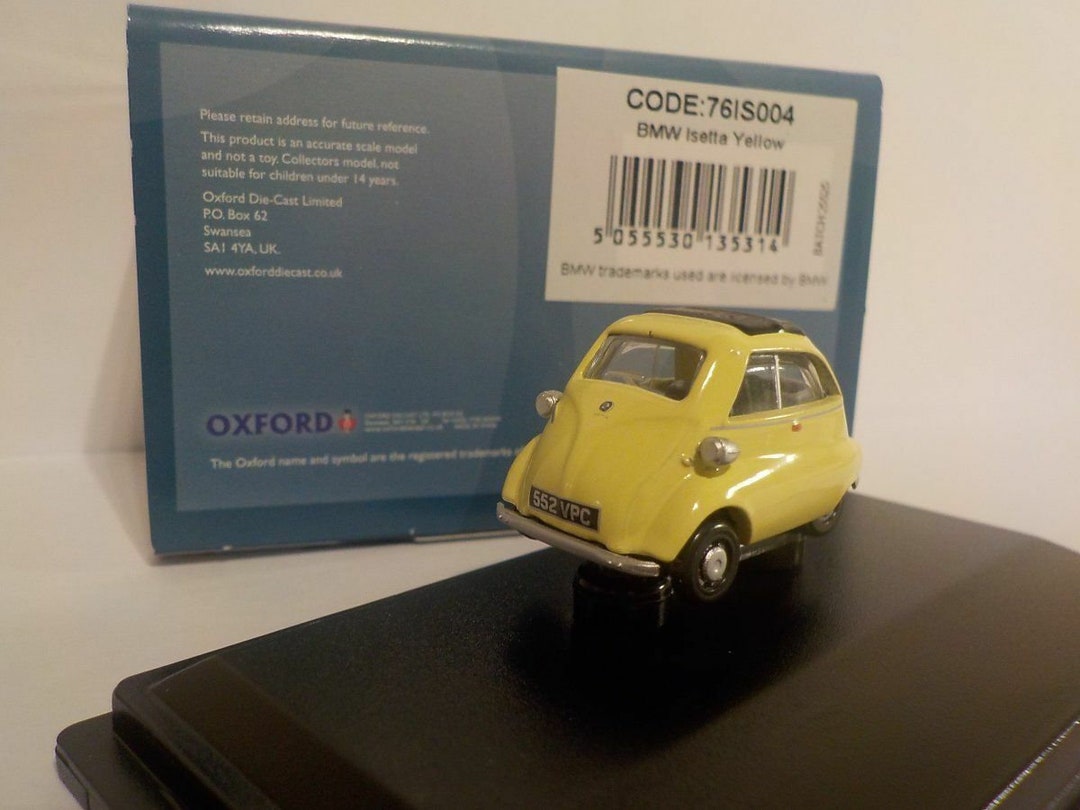 BMW Isetta Yellow Bubble Car Model Car Oxford Diecast - Etsy