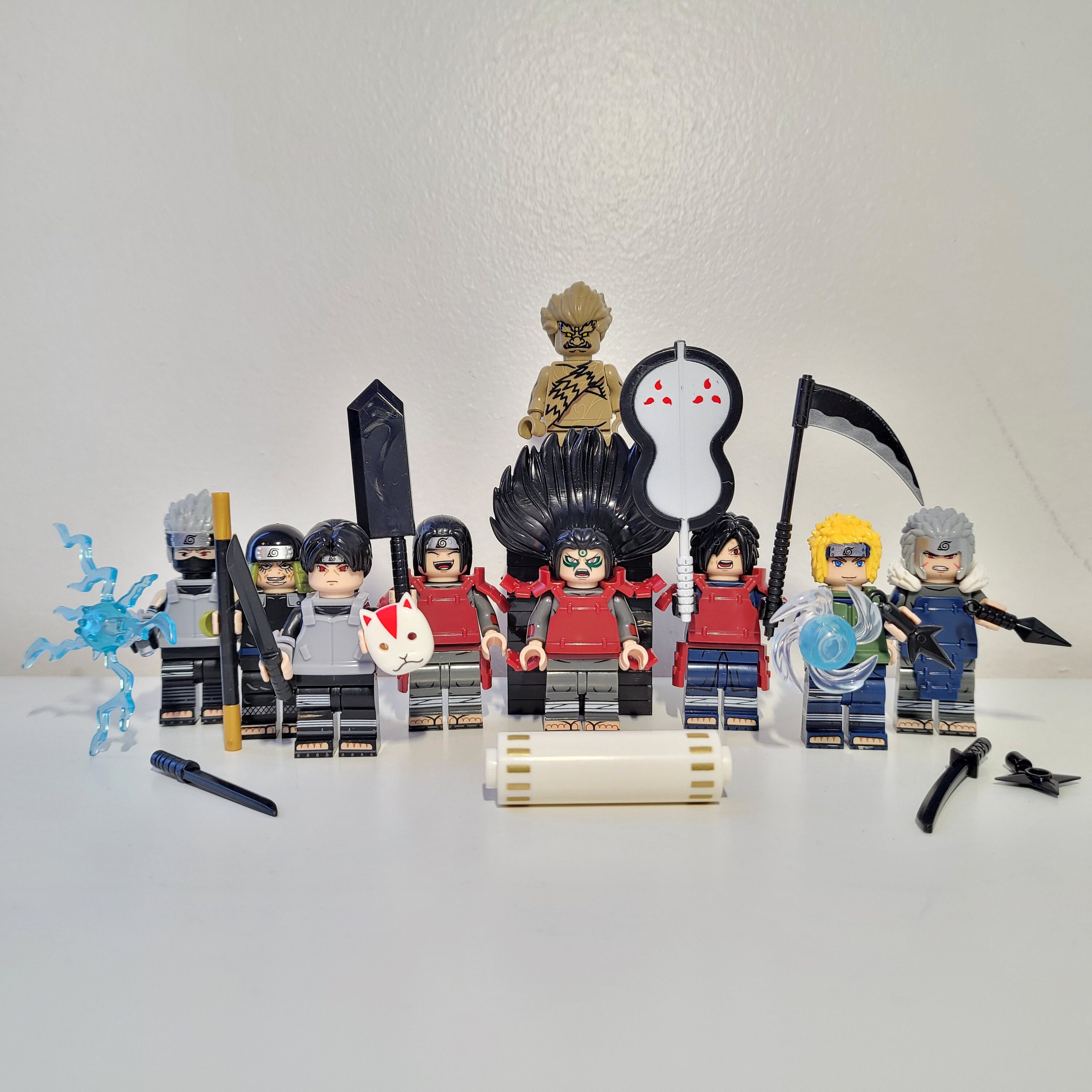 Set of 9 Naruto Konoha Minifigures With Lego Compatible Accessories - Etsy