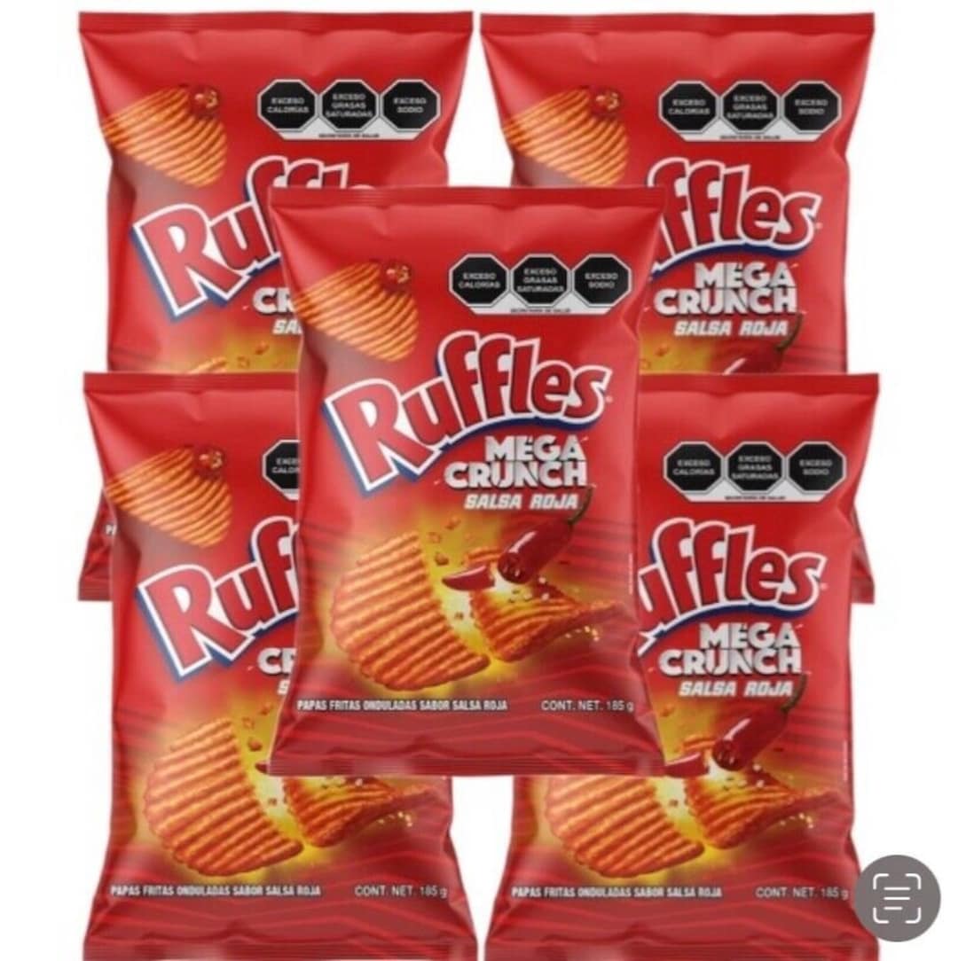 Ruffles Mega Crunch Salsa Roja Sabritas Mexican Chips55g 5 - Etsy Canada