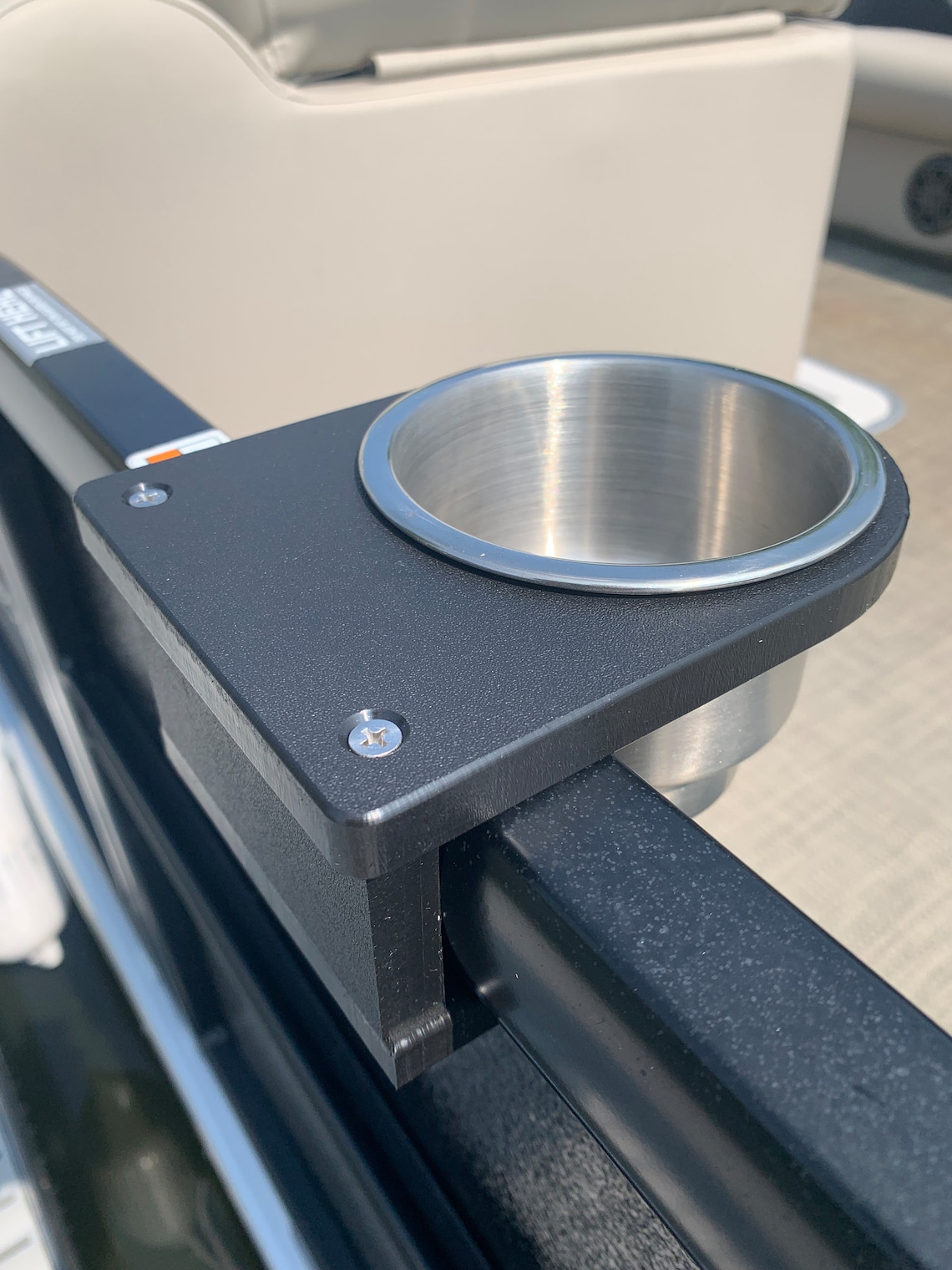 Premier Pontoon Rail Cup Holder 2 Tall Rails Only. - Etsy