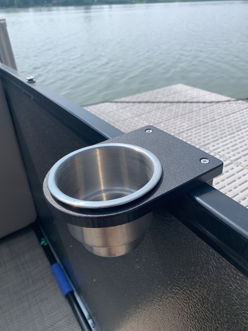 Premier Pontoon Rail Cup Holder 2 Tall Rails Only. - Etsy