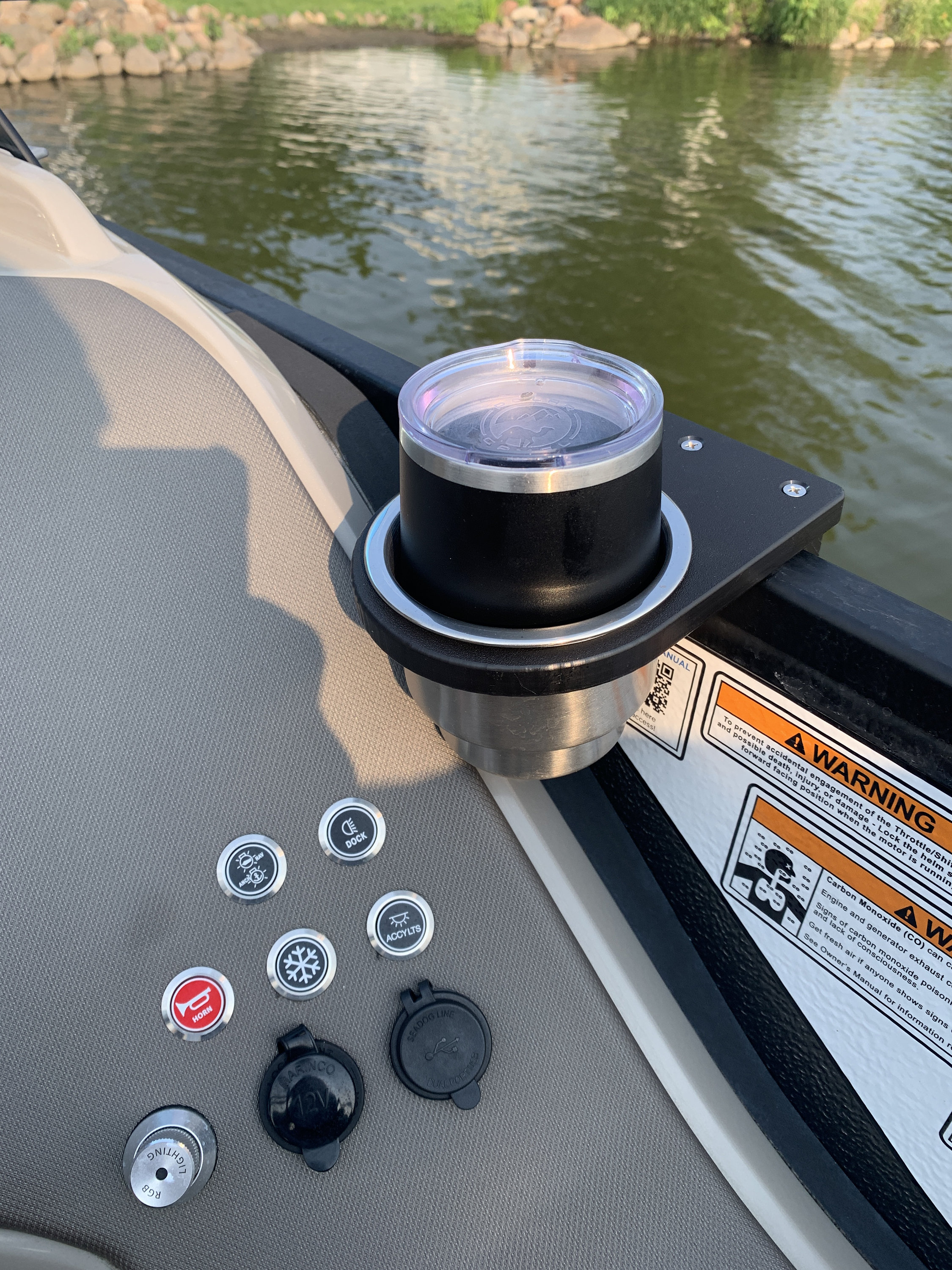 Premier Pontoon Rail Cup Holder 2 Tall Rails Only. - Etsy