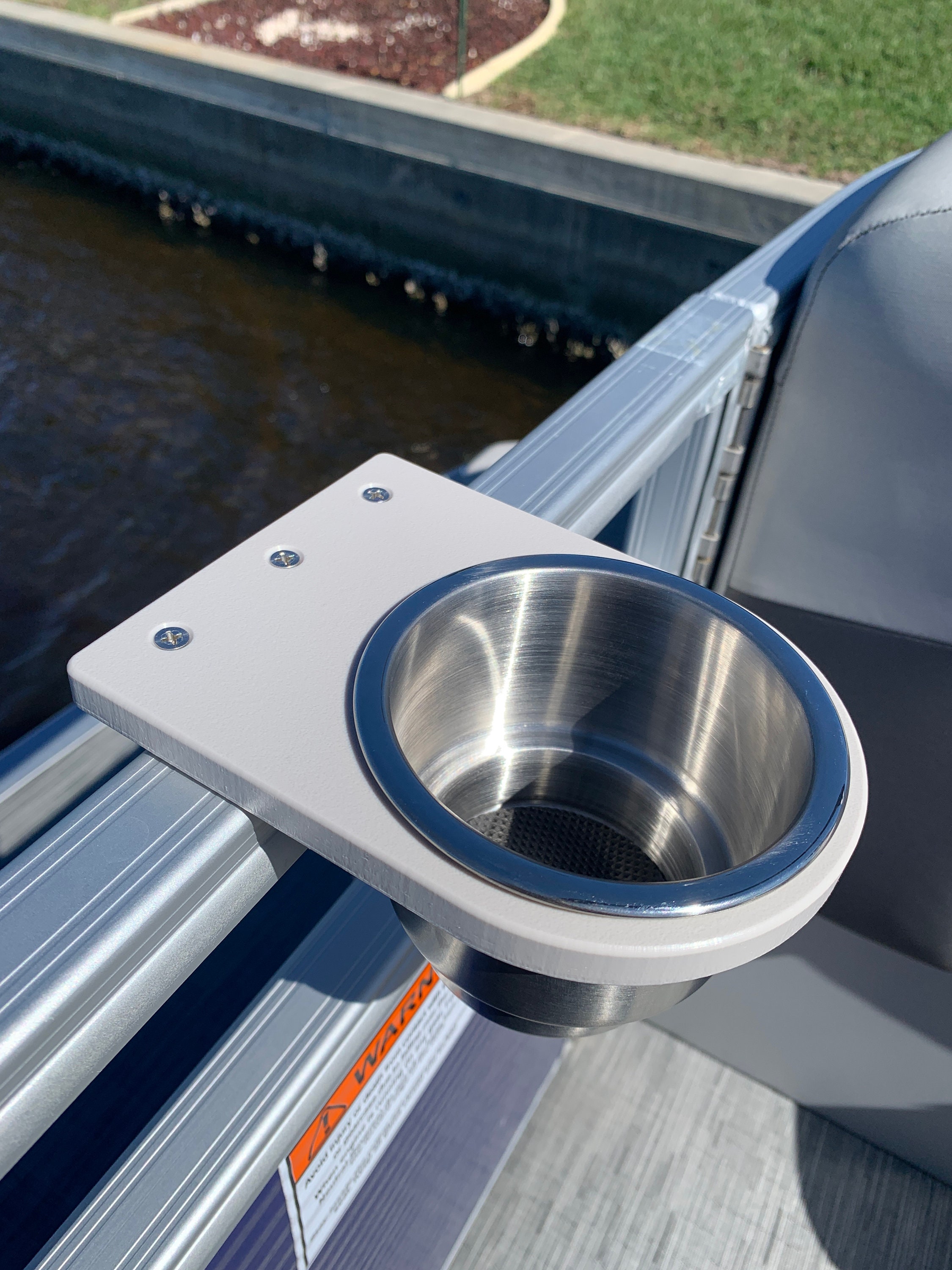 Premier Pontoon Rail Cup Holder - 2" Tall Rails Only. - Etsy