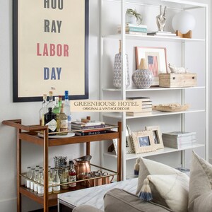 Vintage Labor Day Americana Prints: Antique American Flag, Labor Union ...