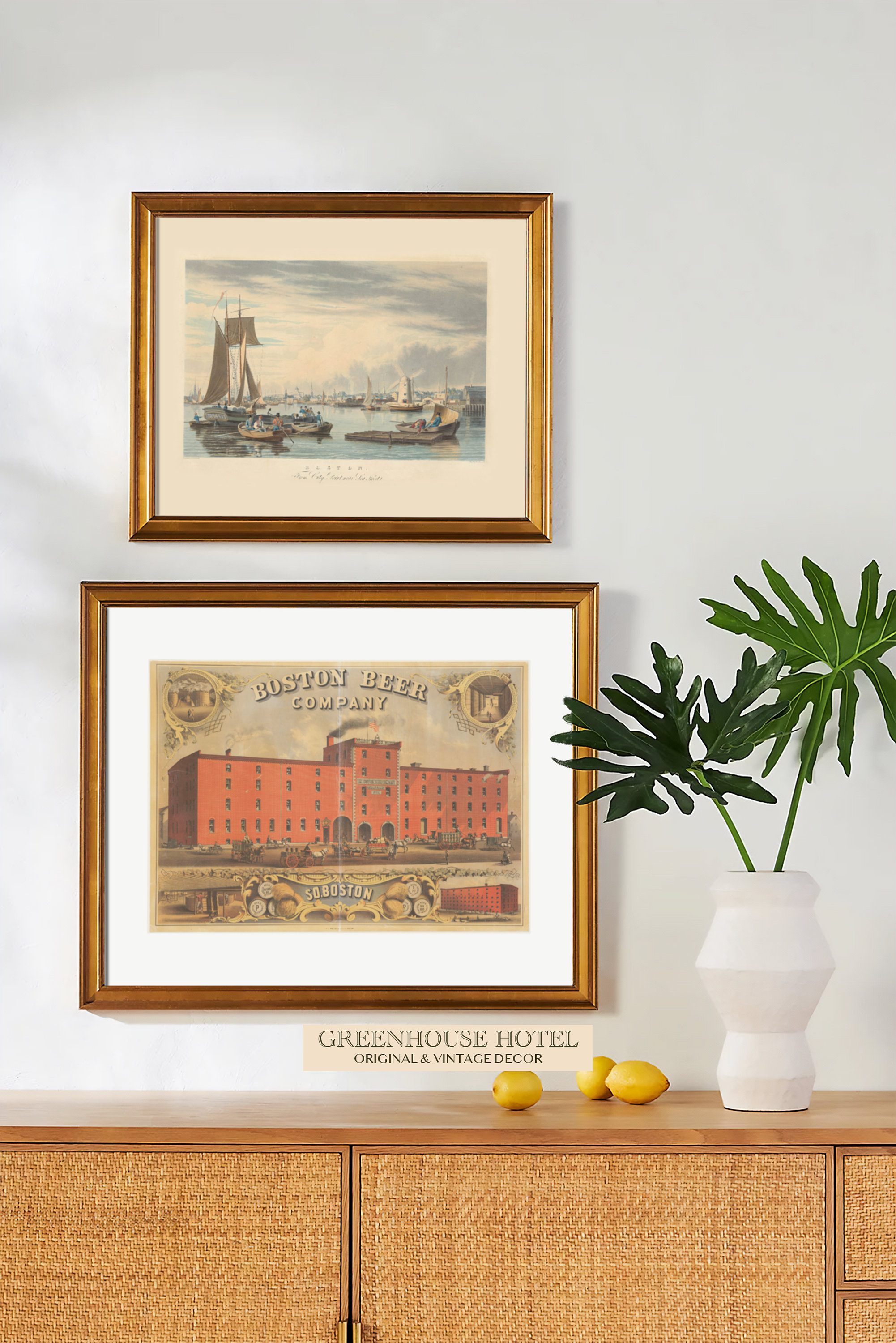 Vintage Boston Artwork PRINTABLE 1800s Boston Wall Art Gallery Set of 6 ...
