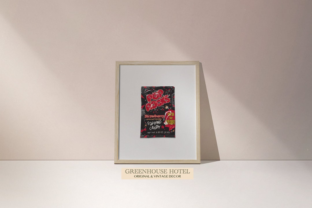 Vintage Pop Rocks 1980 Packaging Art Print Original Candy Painting ...