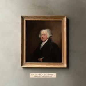 President John Adams Prints Set of 6 Portraits, Patriotic Americana Art ...