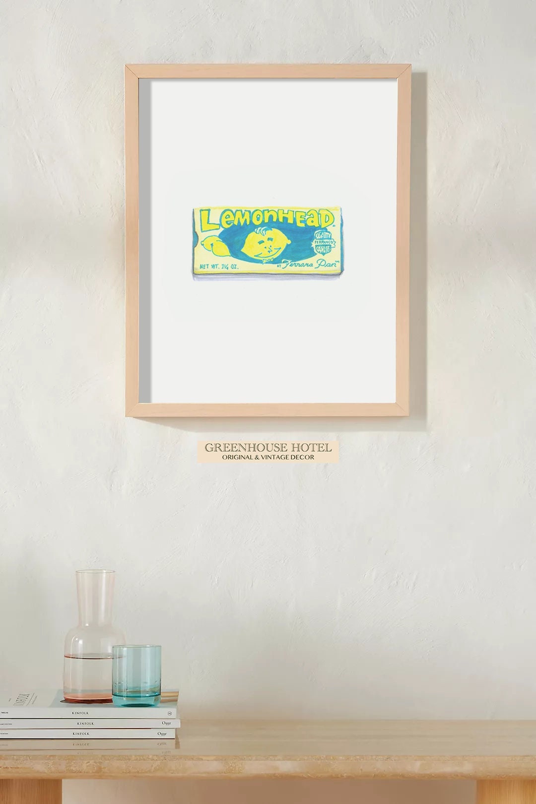 Lemonheads Art Halloween Gift PRINTABLE Fun Yellow Candy Art Original ...