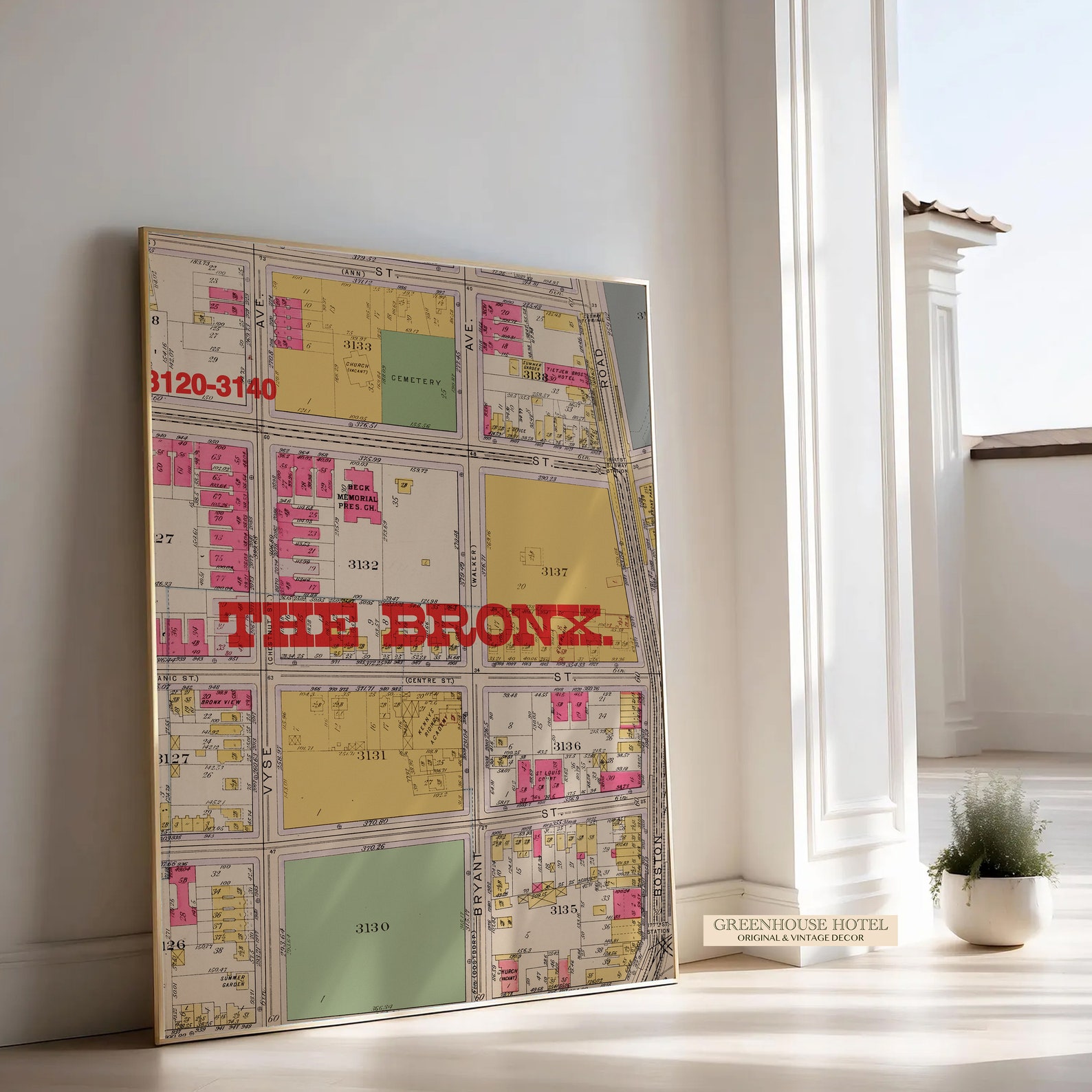Vintage NYC Map Art Set: 5 Boroughs Antique Prints (digital Download ...