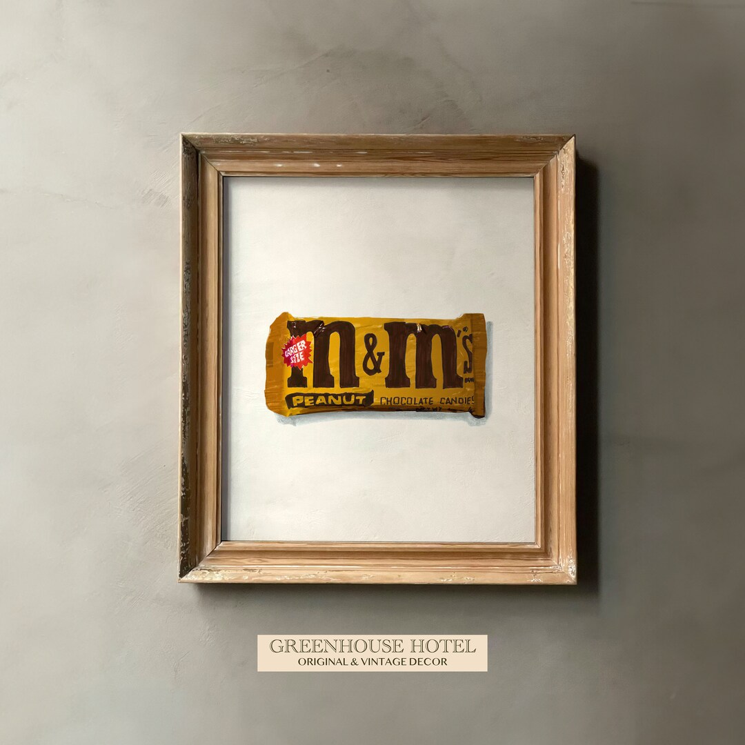 80s Chocolate Candy Vintage Packaging Art Print Original Candy Painting ...
