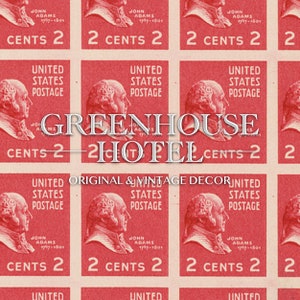 President John Adams Prints Set of 6 Portraits, Patriotic Americana Art ...