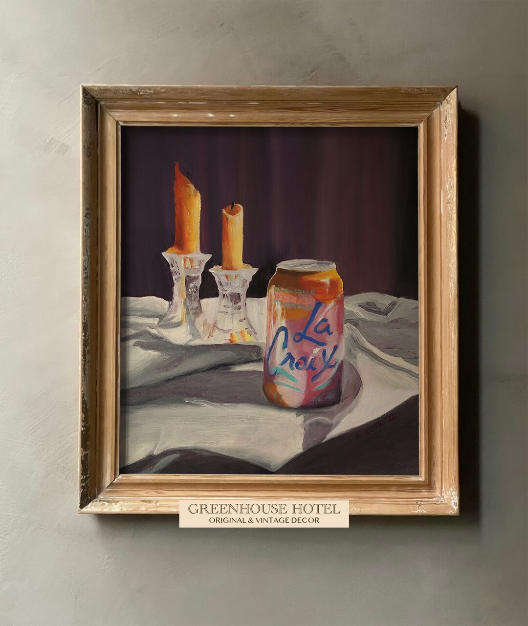 Pamplemousse La Croix PRINTABLE Original Still Life Oil Painting ...