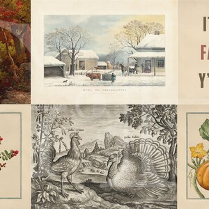 Fall Printable Art Gallery Set of 14 Autumn Prints Downloadable Fall ...