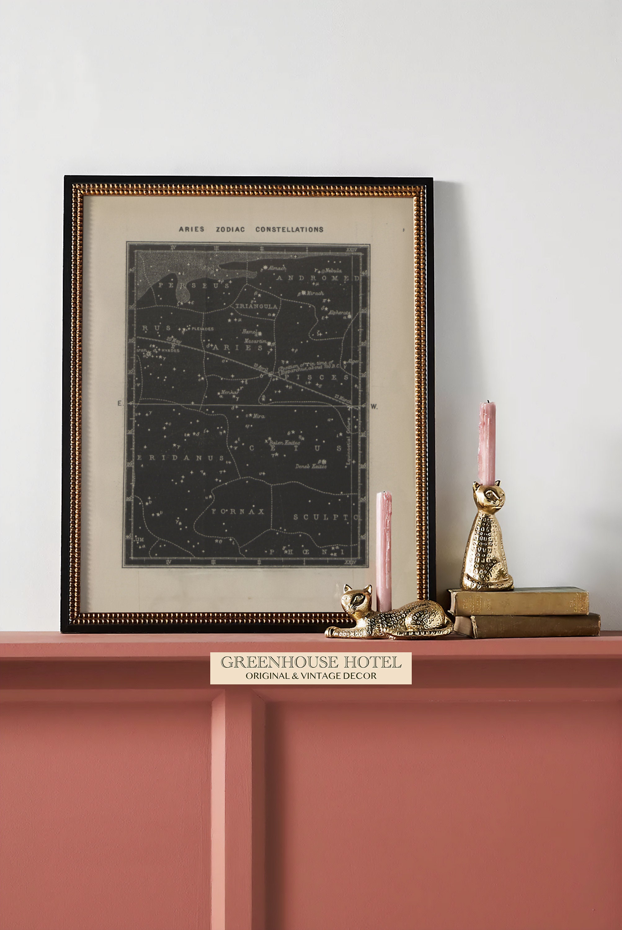 Vintage Aries Gallery Wall Prints Antique Zodiac Art PRINTABLE Set of 5 ...