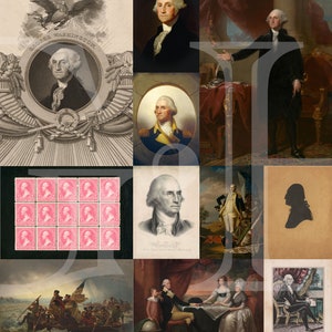 George Washington President's Day Art DIGITAL Set Presidential ...