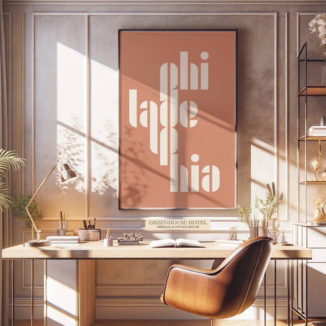 Philadelphia Print PRINTABLE Minimalist Decor Philadelphia Wall Art ...