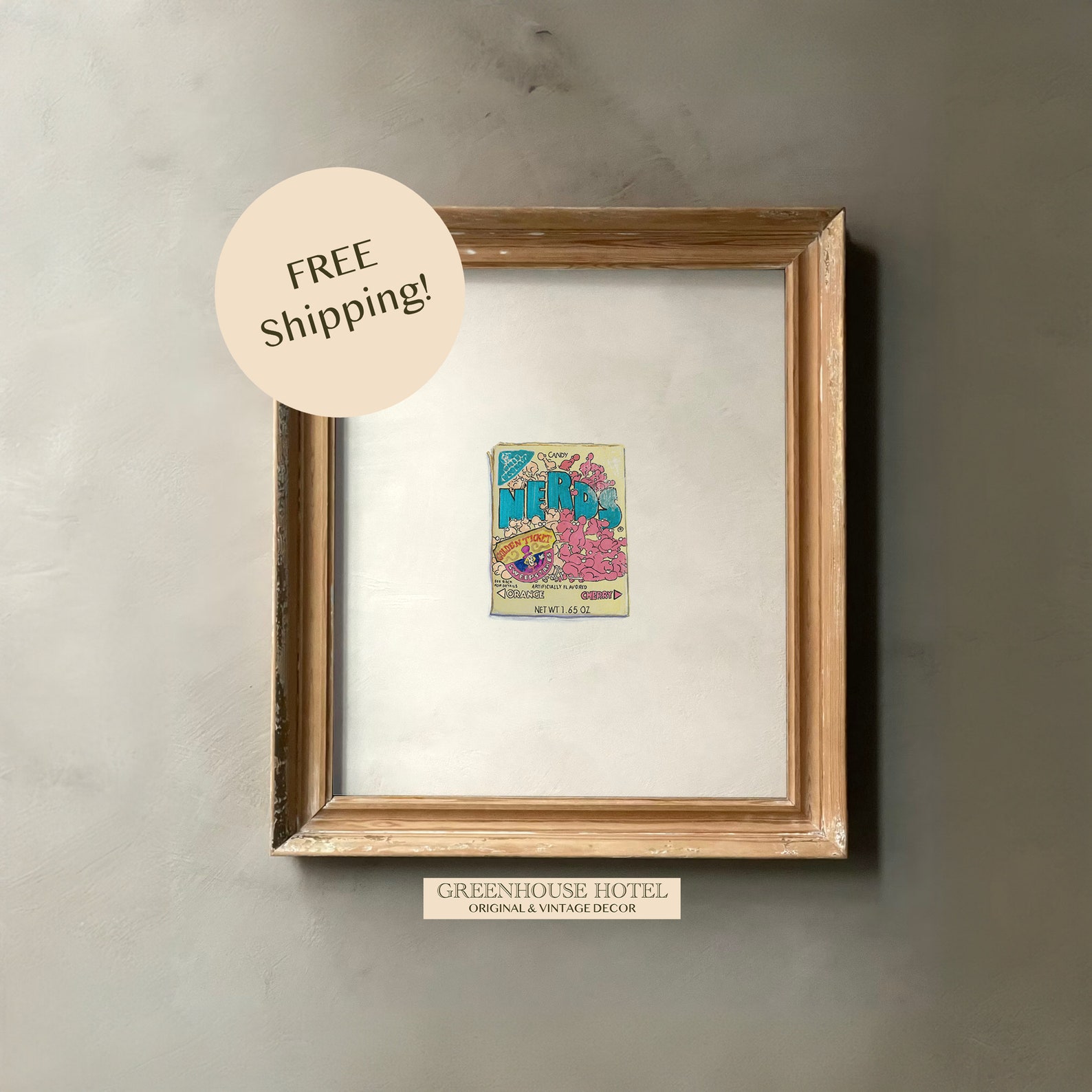 Retro Nerd Candy Painting PRINT - Original Painting, Retro Candy Wall ...