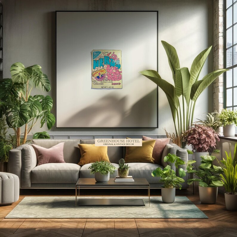 Retro Nerd Candy Painting PRINT - Original Painting, Retro Candy Wall ...