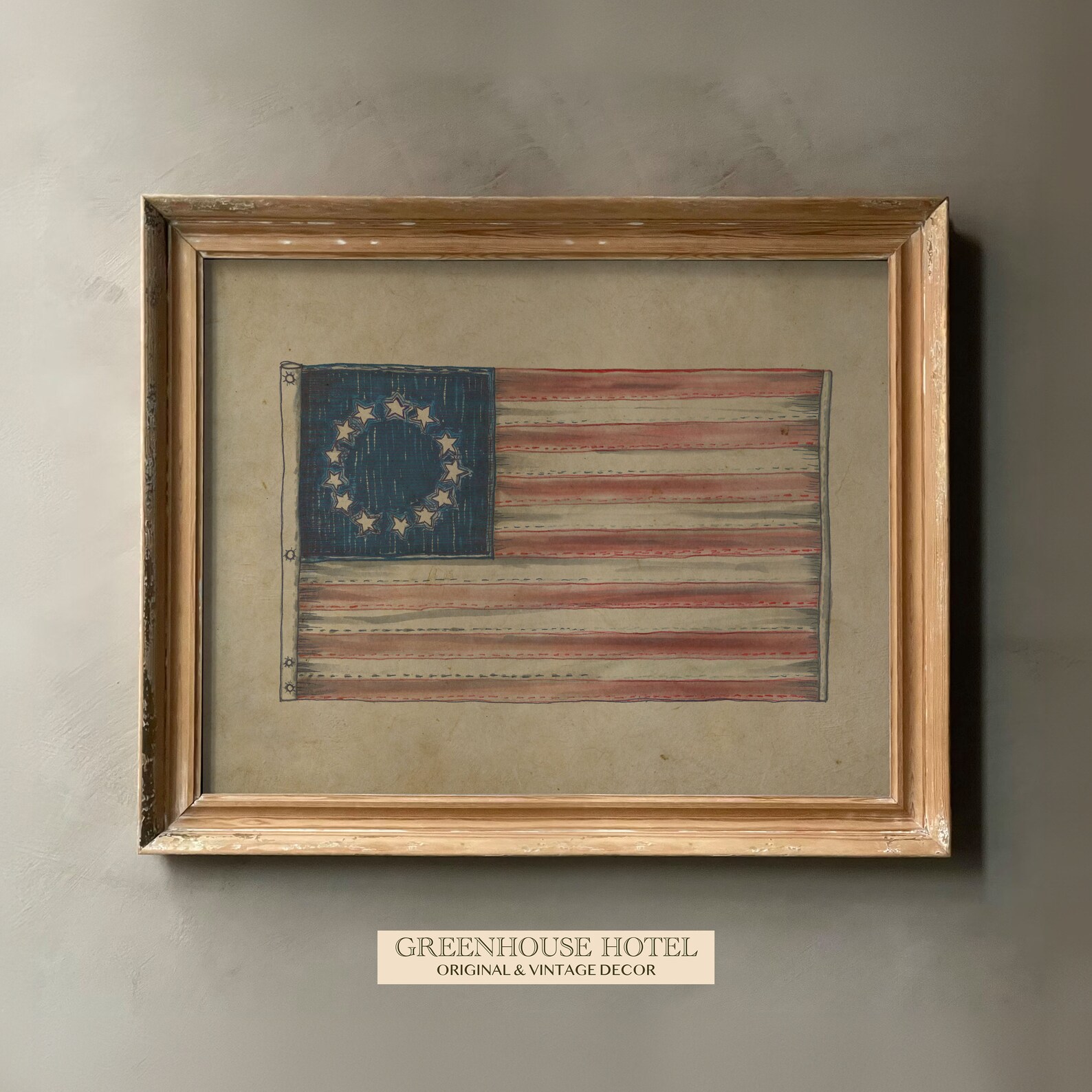 Founding Fathers Print Set: Constitution, Declaration, Betsy Ross Flag ...