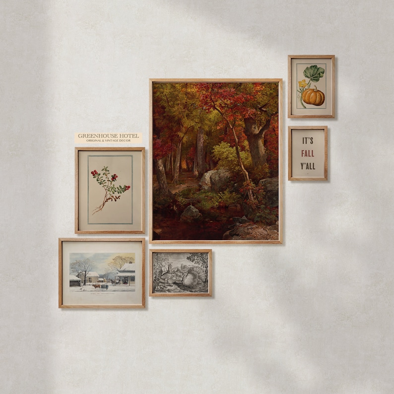 Fall Printable Art Gallery Set of 14 Autumn Prints Downloadable Fall ...