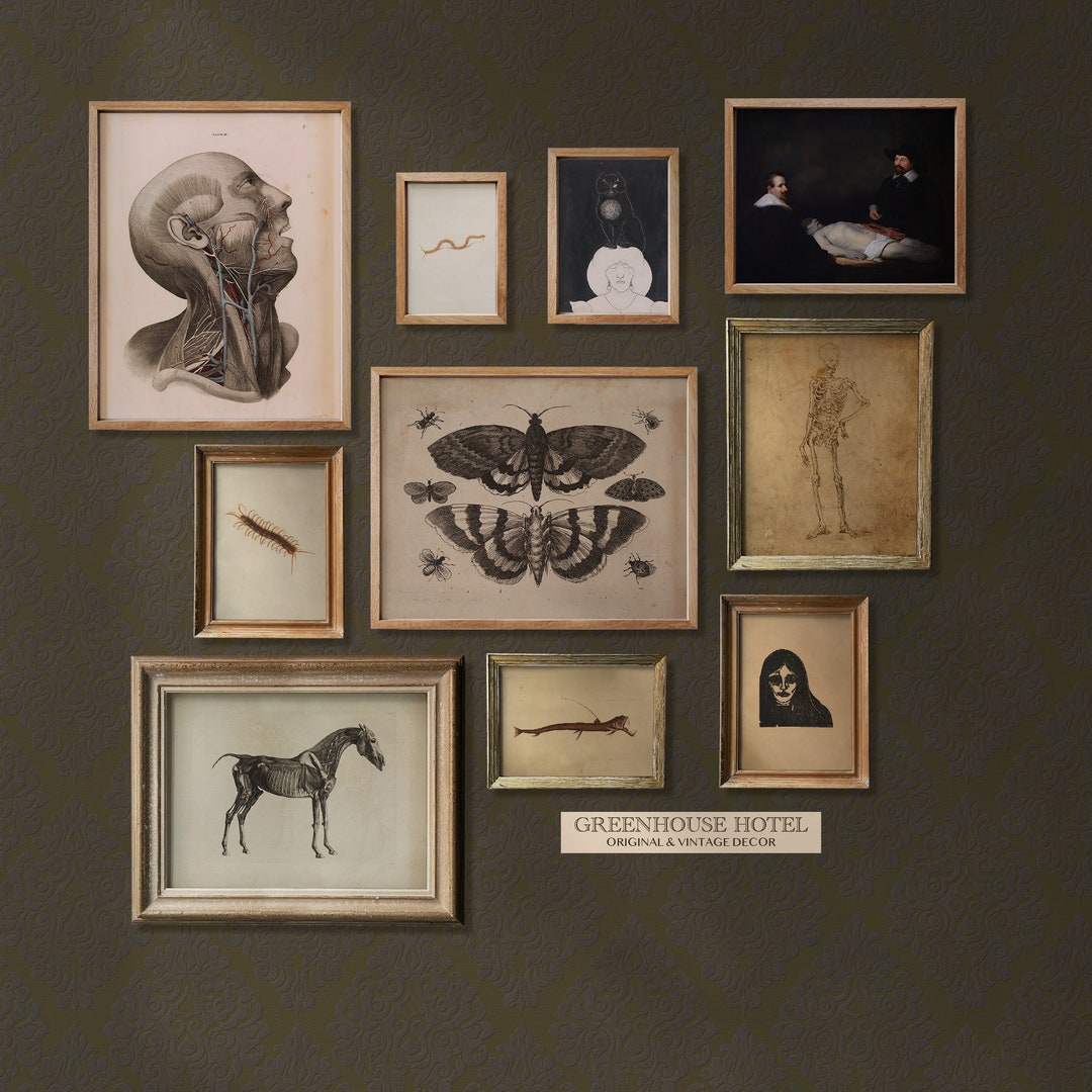 Halloween Wall Decor PRINTABLE Spooky Haunted House Digital Wall Decor ...