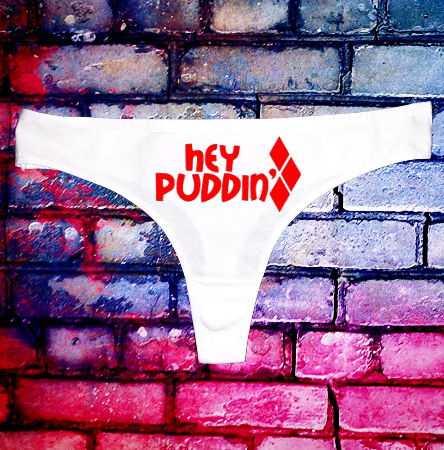Harley Quinn Joker Hey Puddin Superhero Comic Batman Villain Sexy Thong ...