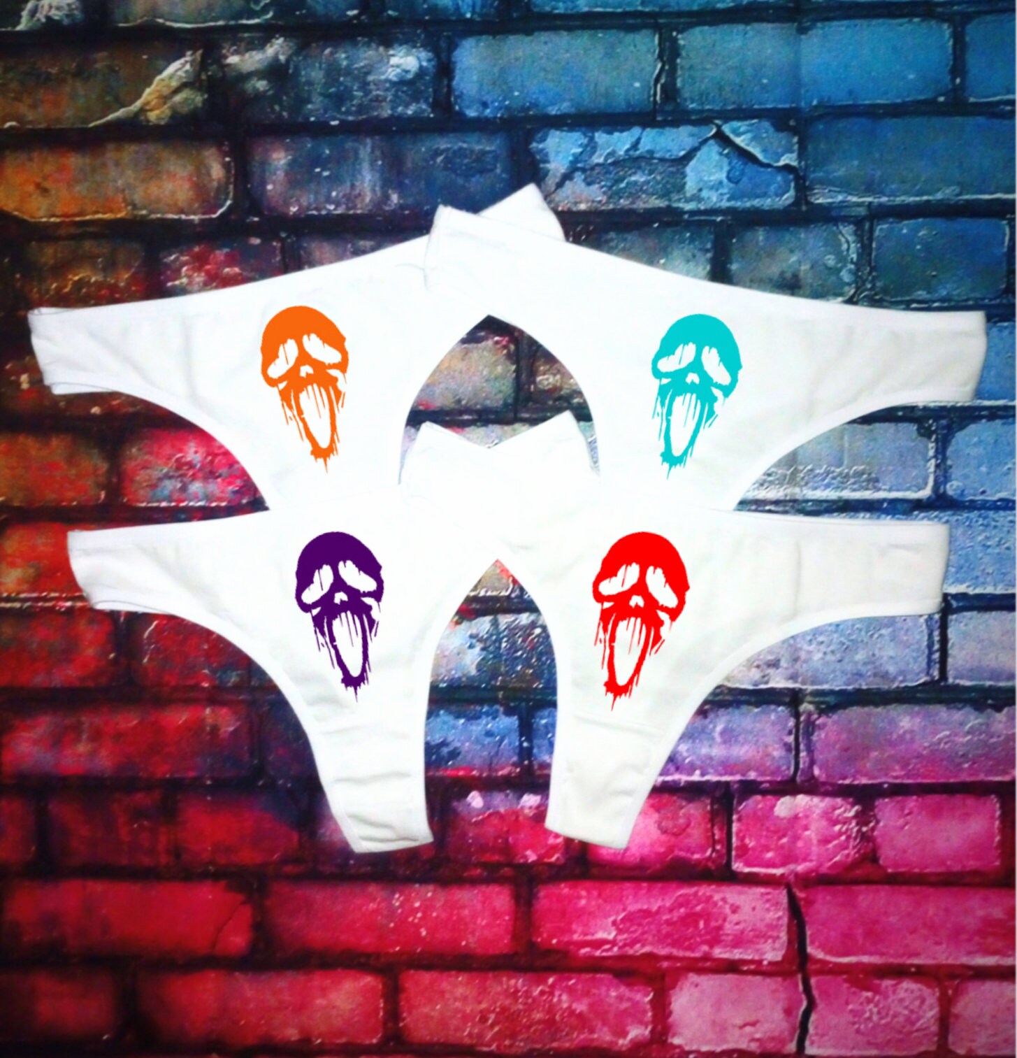 Ghostface Scream Queen Retro 90s Horror Naughty Spooky Sexy Thong ...