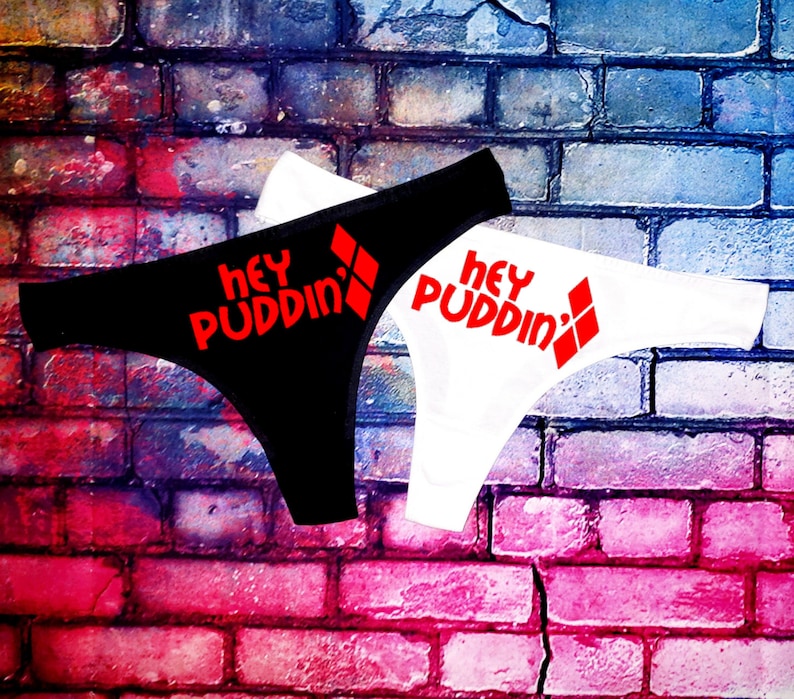 Harley Quinn Joker Hey Puddin Superhero Comic Batman Villain Sexy Thong ...