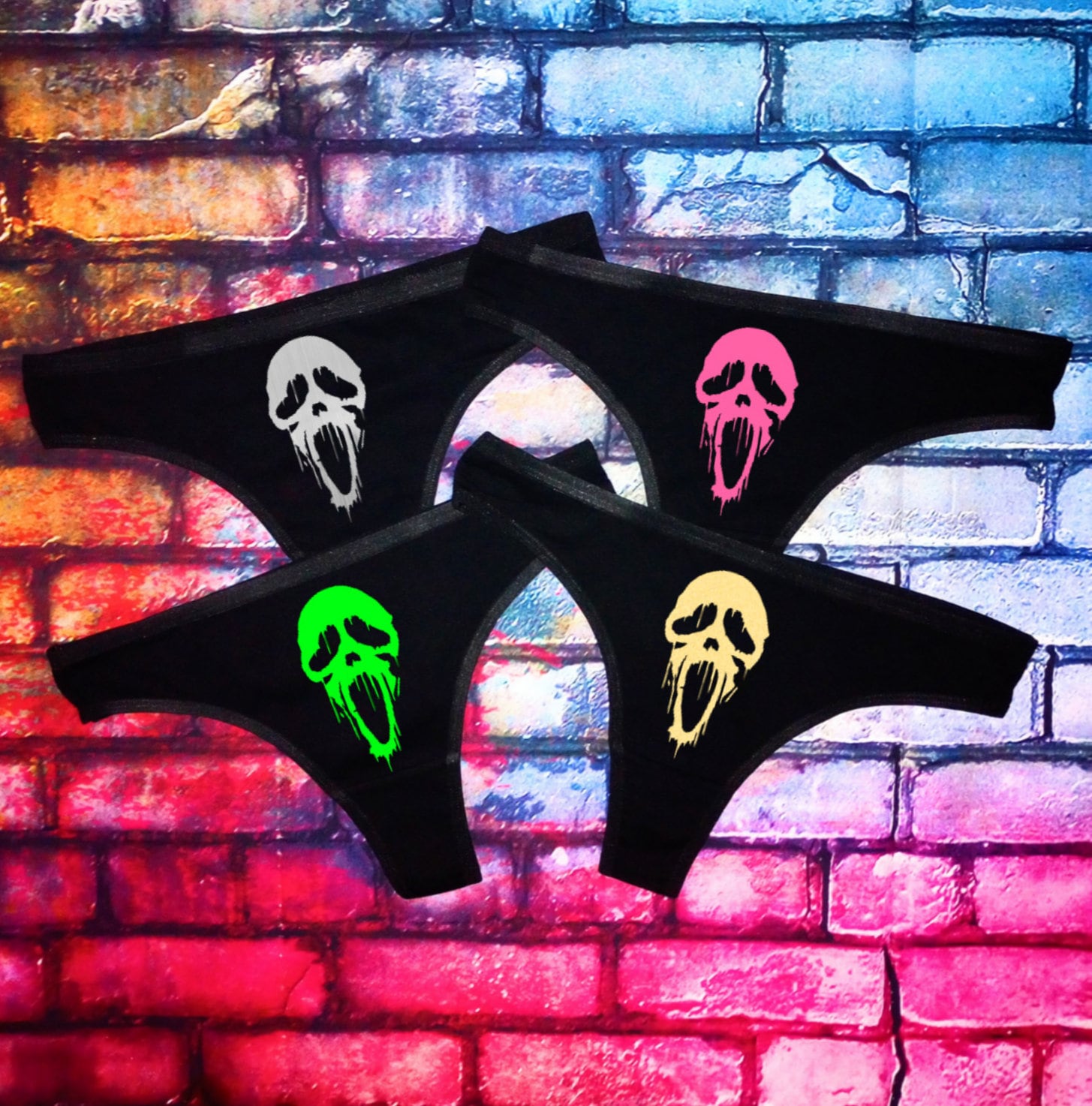 Ghostface Scream Queen Retro 90s Horror Naughty Spooky Sexy Thong ...