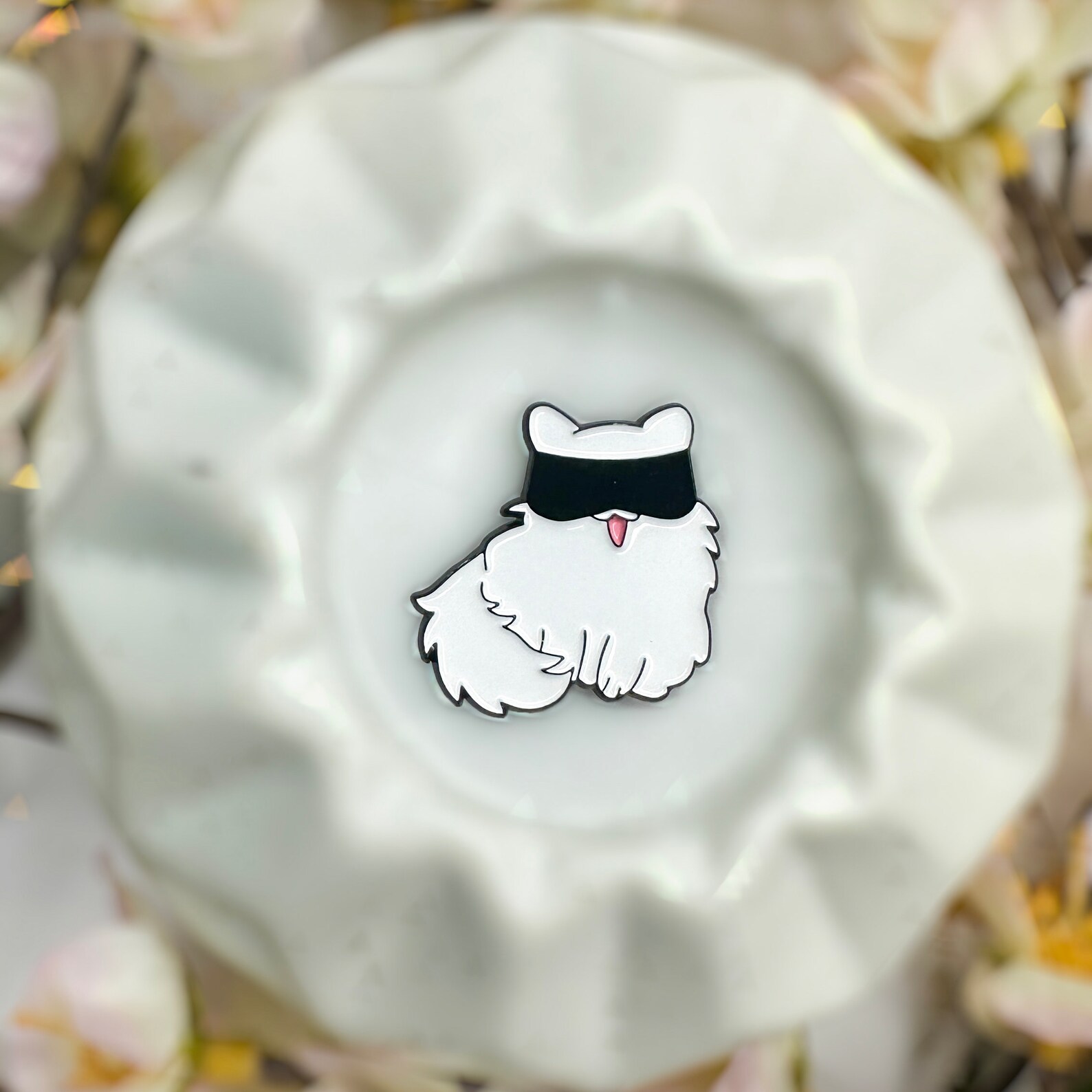 Kawaii Cat Gojo Enamel Pin From Anime Jujutsu Kaisen Otaku Collection ...