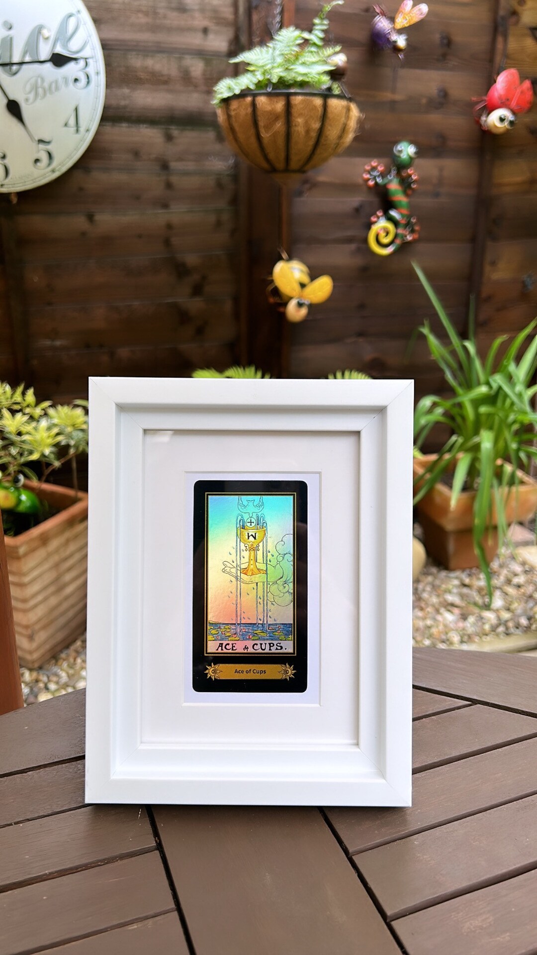 As de Copas Marco de Fotos de Carta de Tarot Personalizado - Etsy España