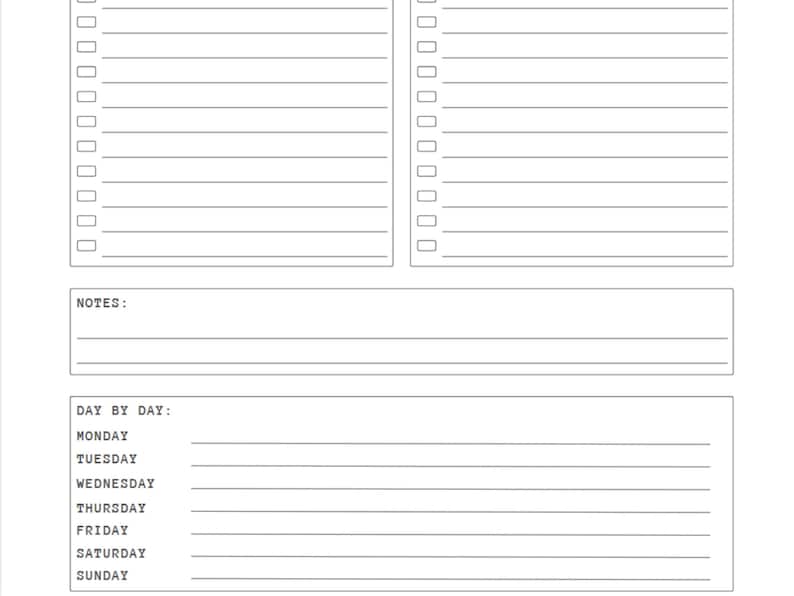 Simple, Printable to Do List (instant Download) - Etsy