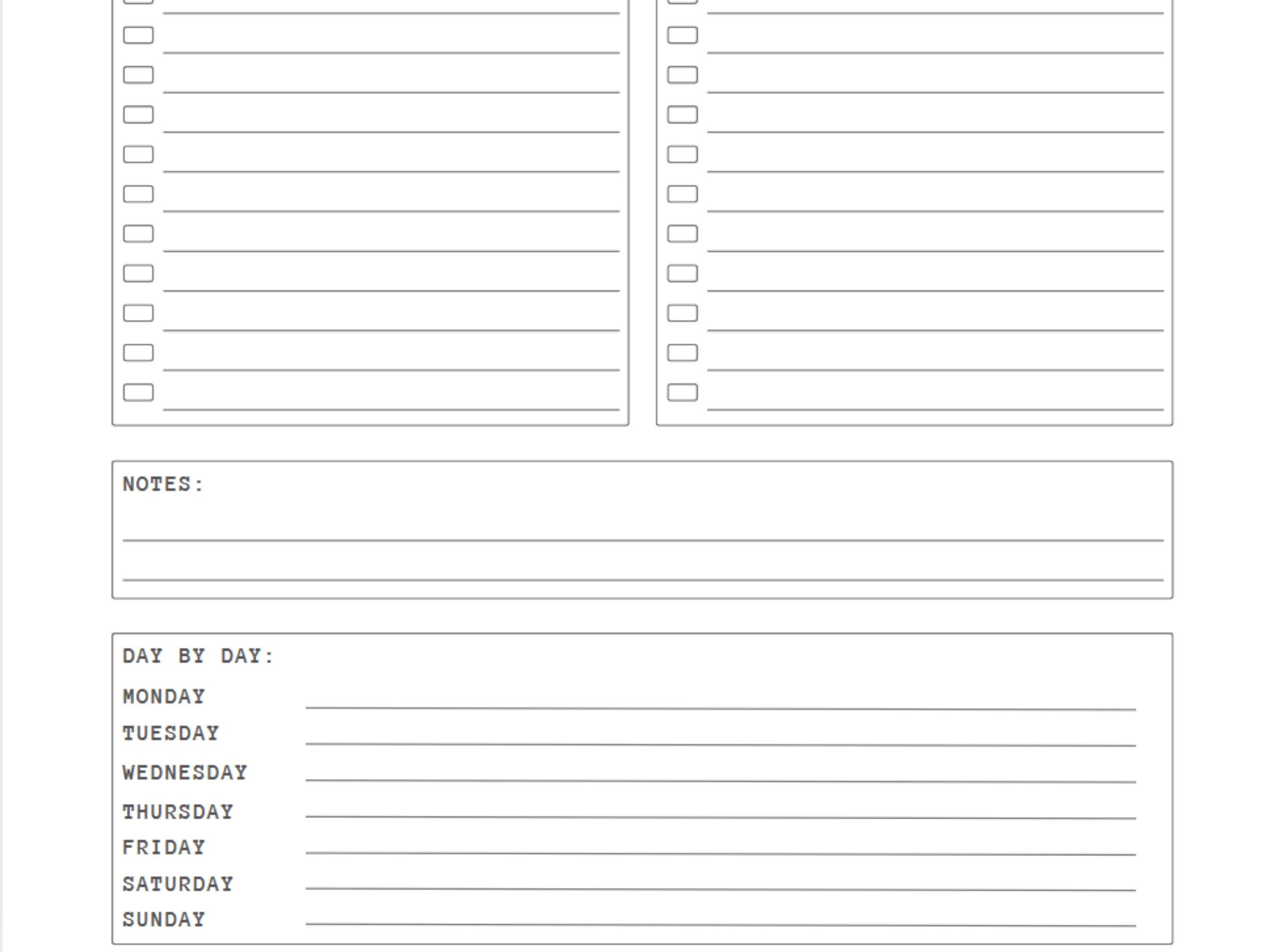 Simple, Printable to Do List (instant Download) - Etsy
