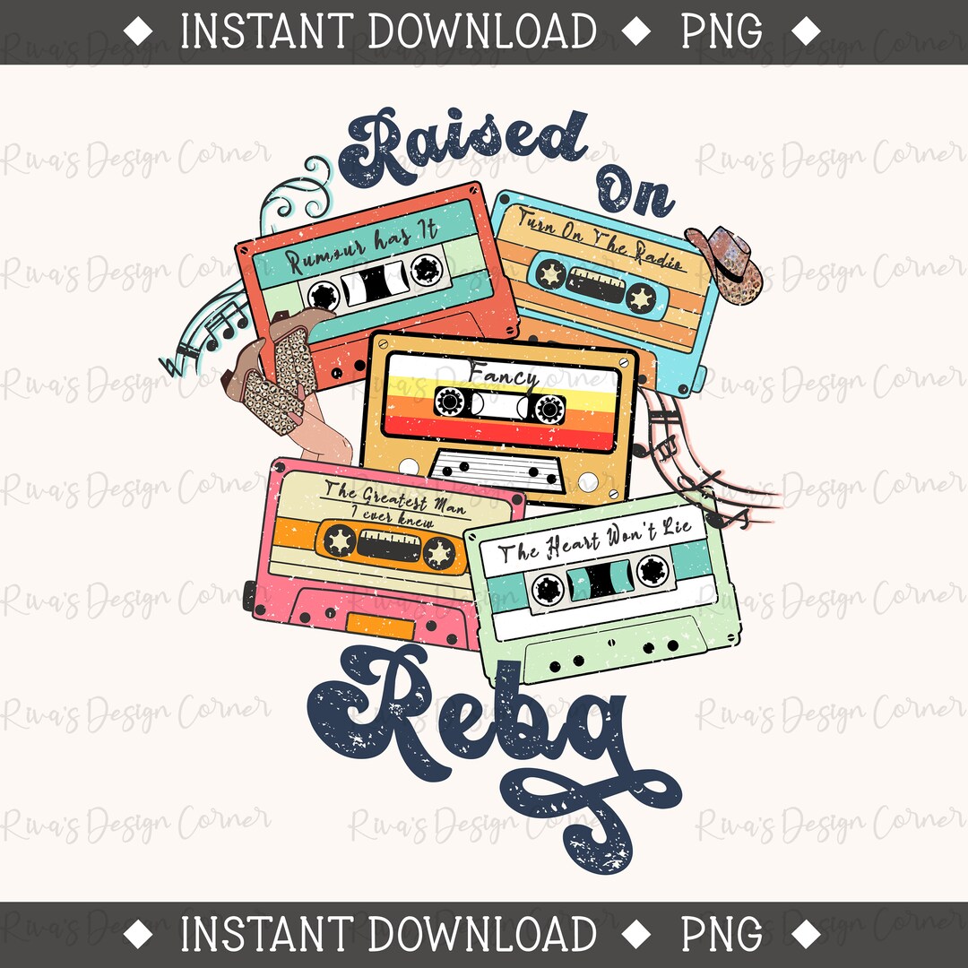 Reba, 90's Country, Country Music Svg, Cassette Tapes Png,reba Music ...