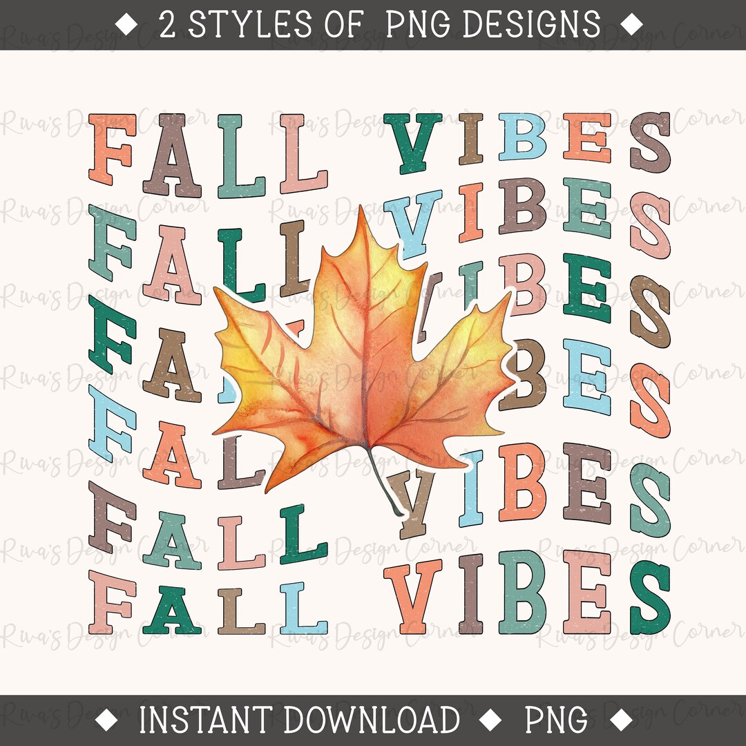 Fall PNG, Fall Vibes PNG, Halloween PNG, Lightning Bolt Png, Retro Fall ...
