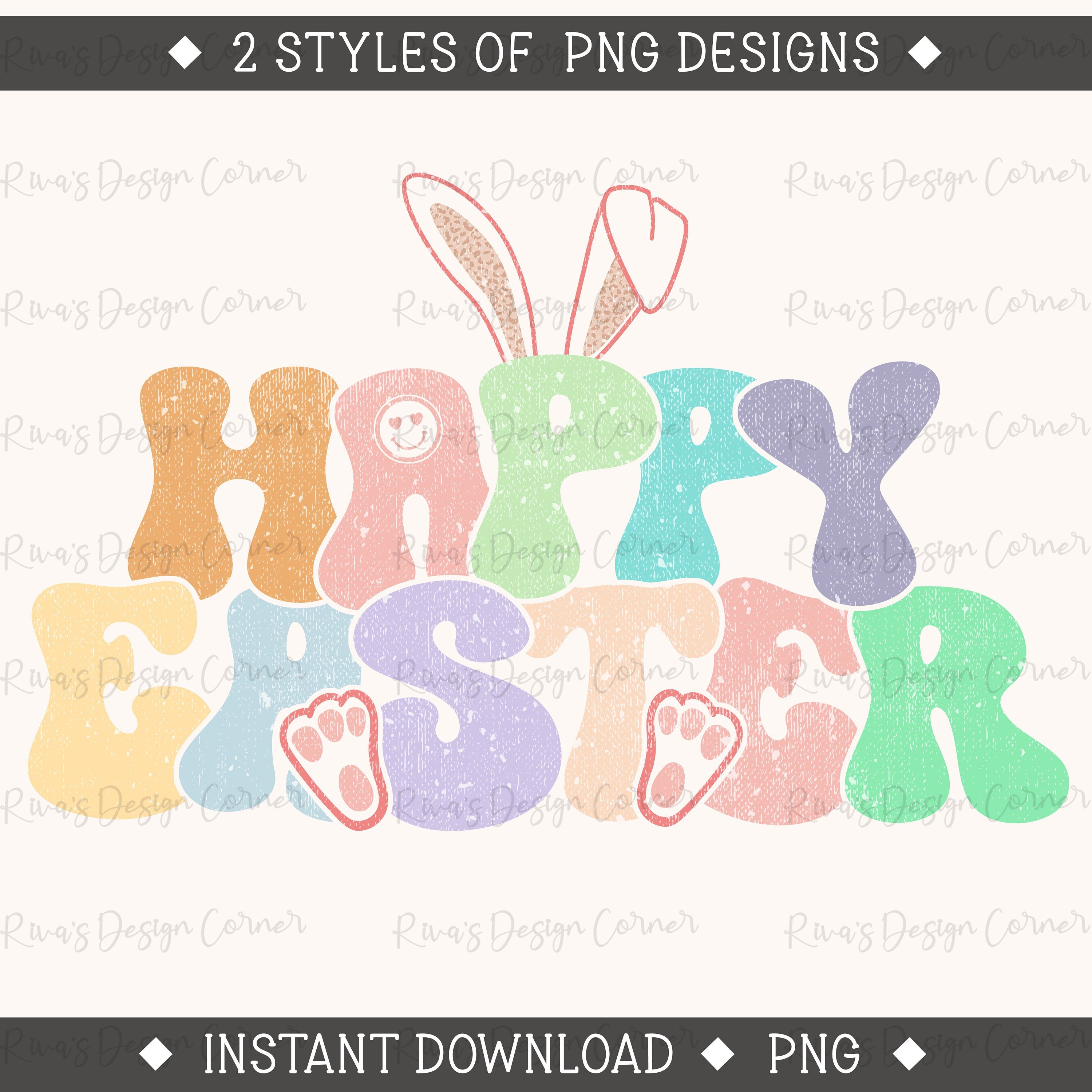 Retro Easter Png, Mama Bunny Png, Happy Easter Sublimation Png , Hoppy ...