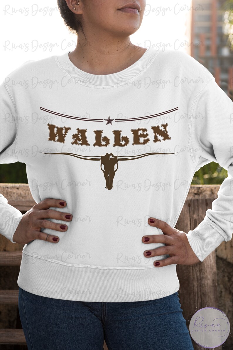 Wallen, 90's Country, Country Music Png, Wallen Longhorn PNG, Country ...
