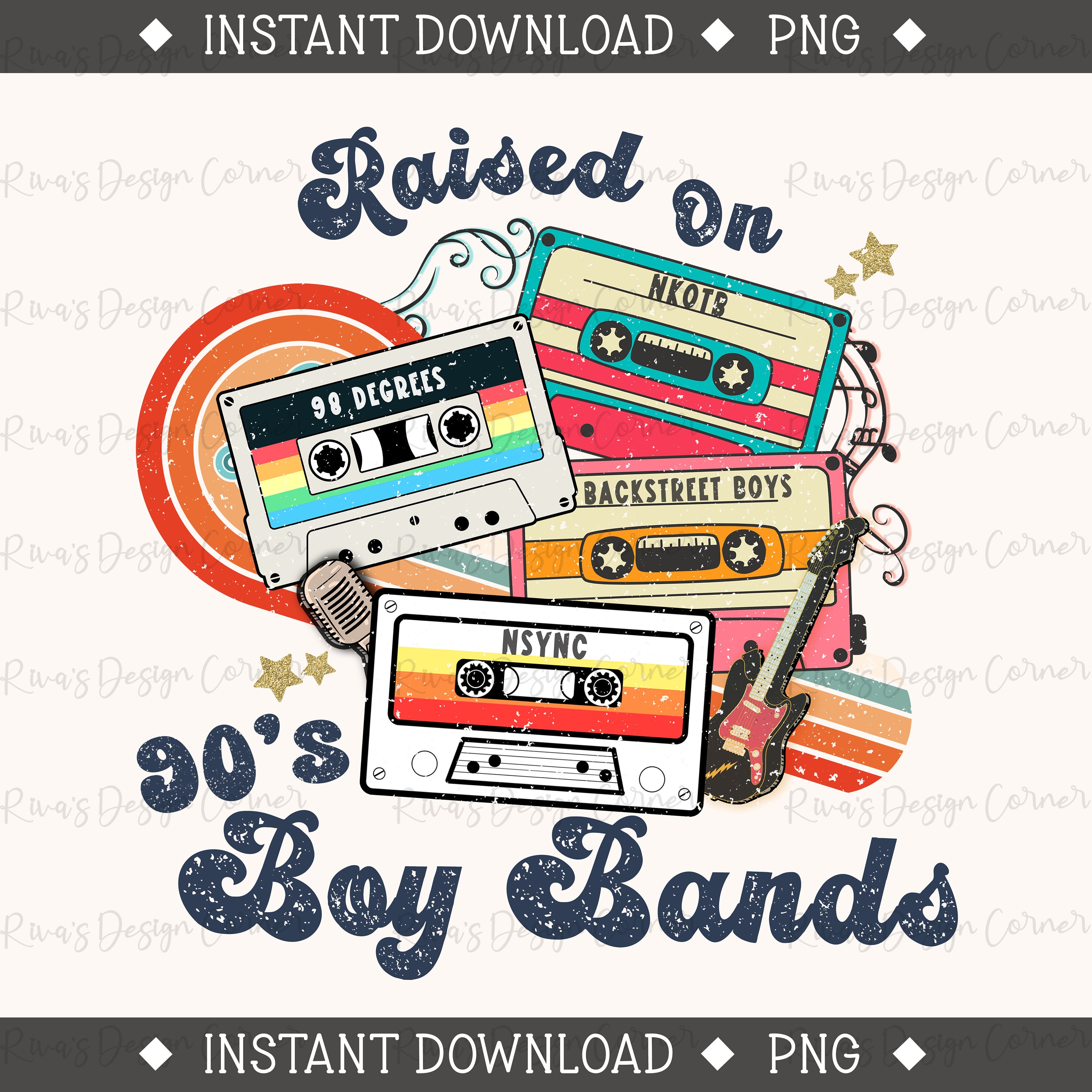 Boy Bands T-shirt Cassette Tapes Png 90's Boy - Etsy