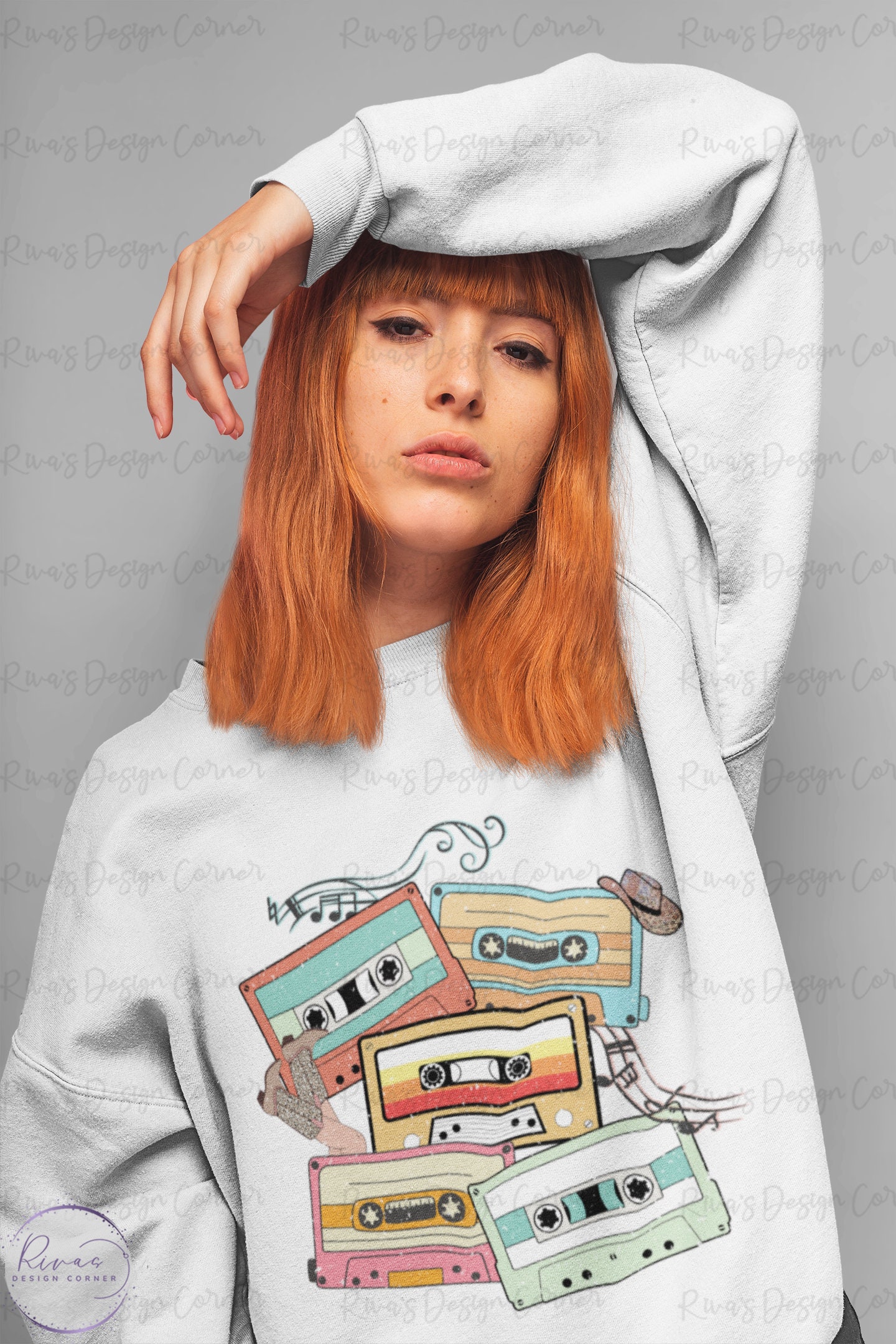 Western PNG Sublimation, 90s Country Cassette Tapes , Retro ...