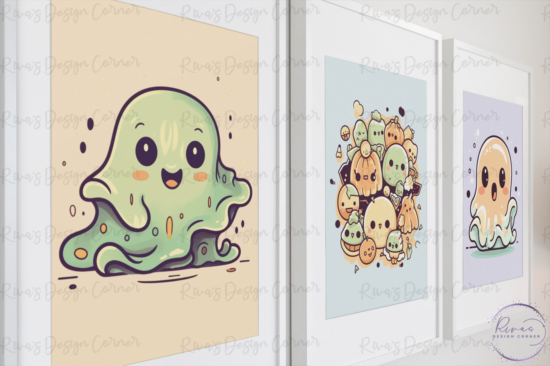 Kawaii Halloween Cute Pastel Candy Clip Art Bundle Happy Halloween ...