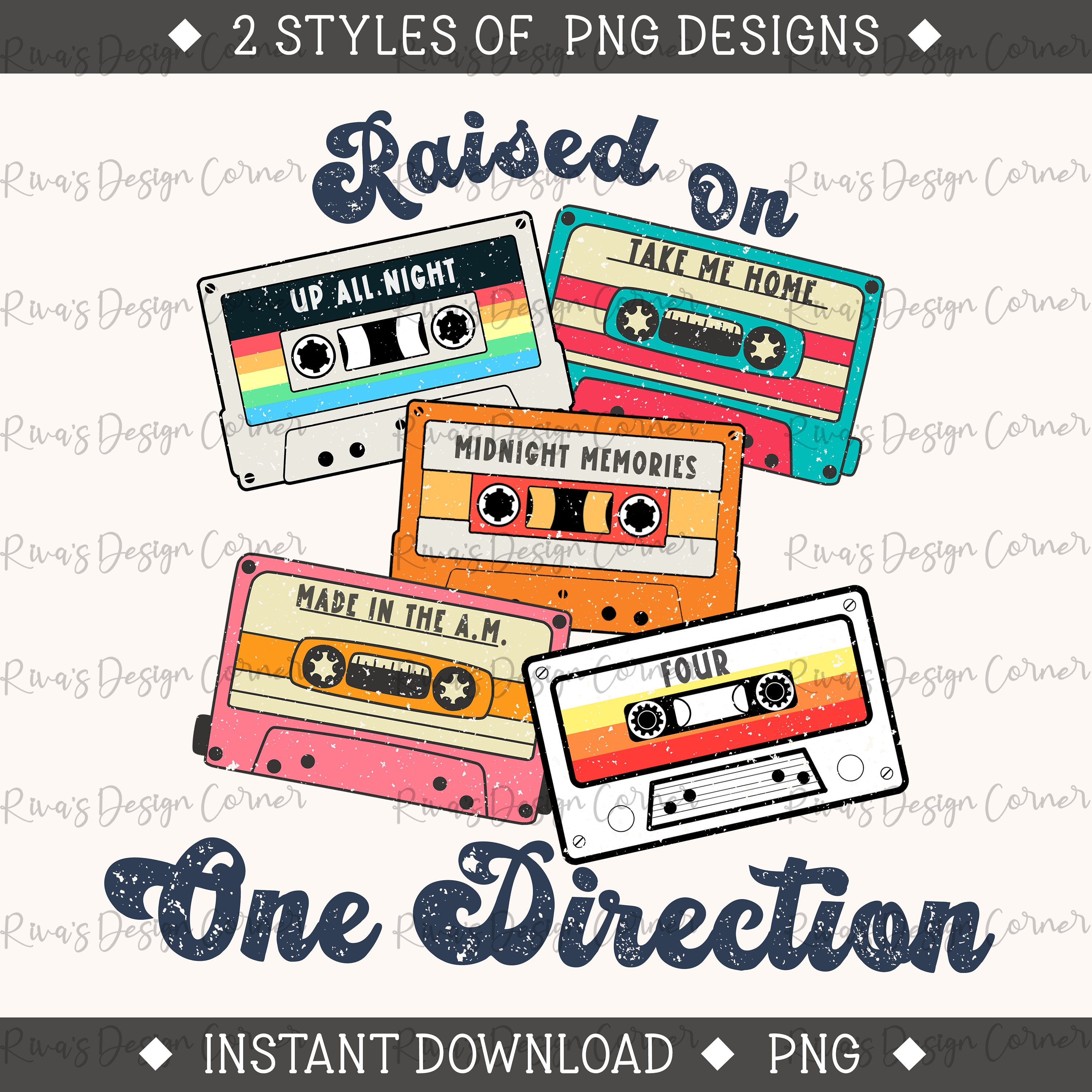 One Direction T-shirt, Cassette Tapes Png, 90's Boy Bands,90's Music ...