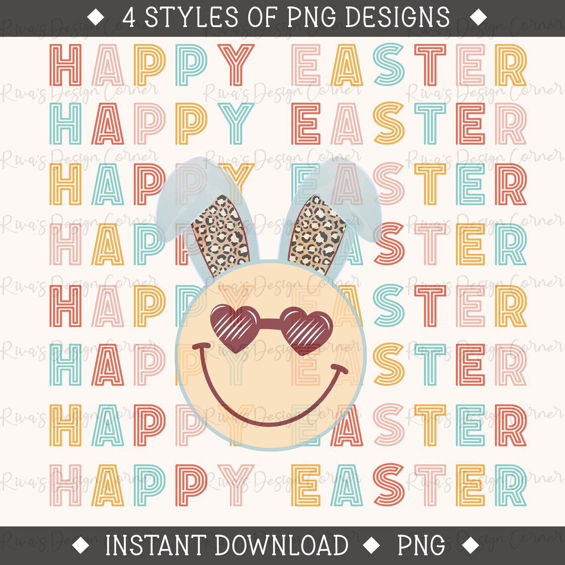 Happy Easter Png, Bunny Png, Easter Png,leopard Print Png,easter ...